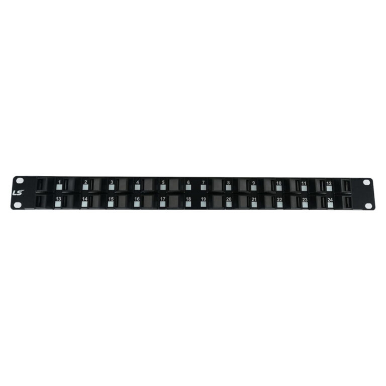 LS 24port/1RU Angled Patch Panel (lado jack) - Transworld